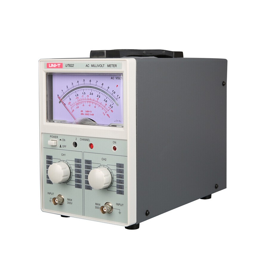 优利德UT621/UT622 双通道高精度数字交流毫伏表双指针电压表 - 伍陆电子