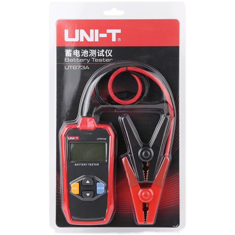 UNI-T优利德 UT673A 蓄电池测试仪12V/24V汽车电瓶检测仪充电测试 - 伍陆电子